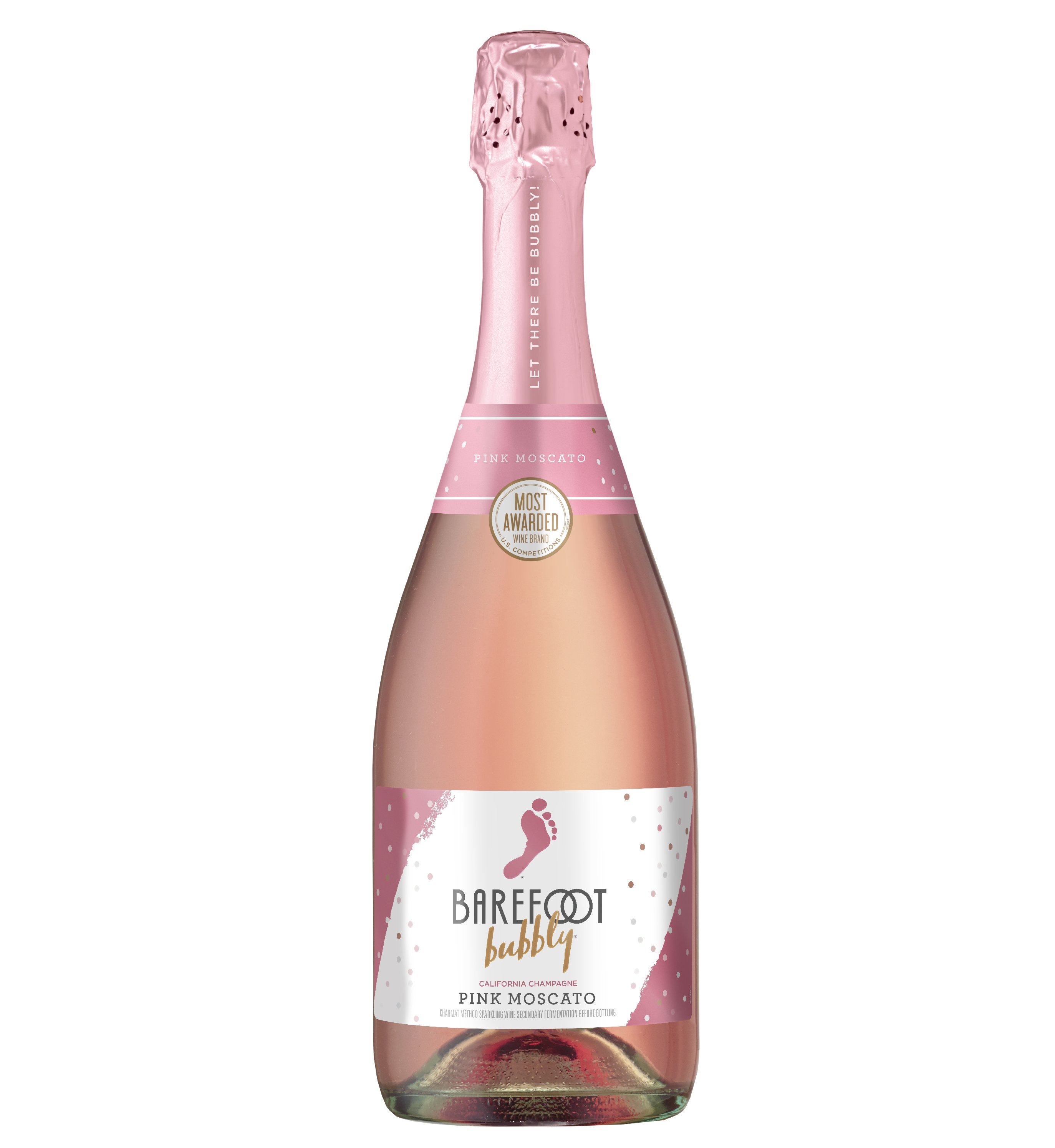 Barefoot Bubbly Pink Moscato 750ml - Press Coverage Ready Product - Press Hook