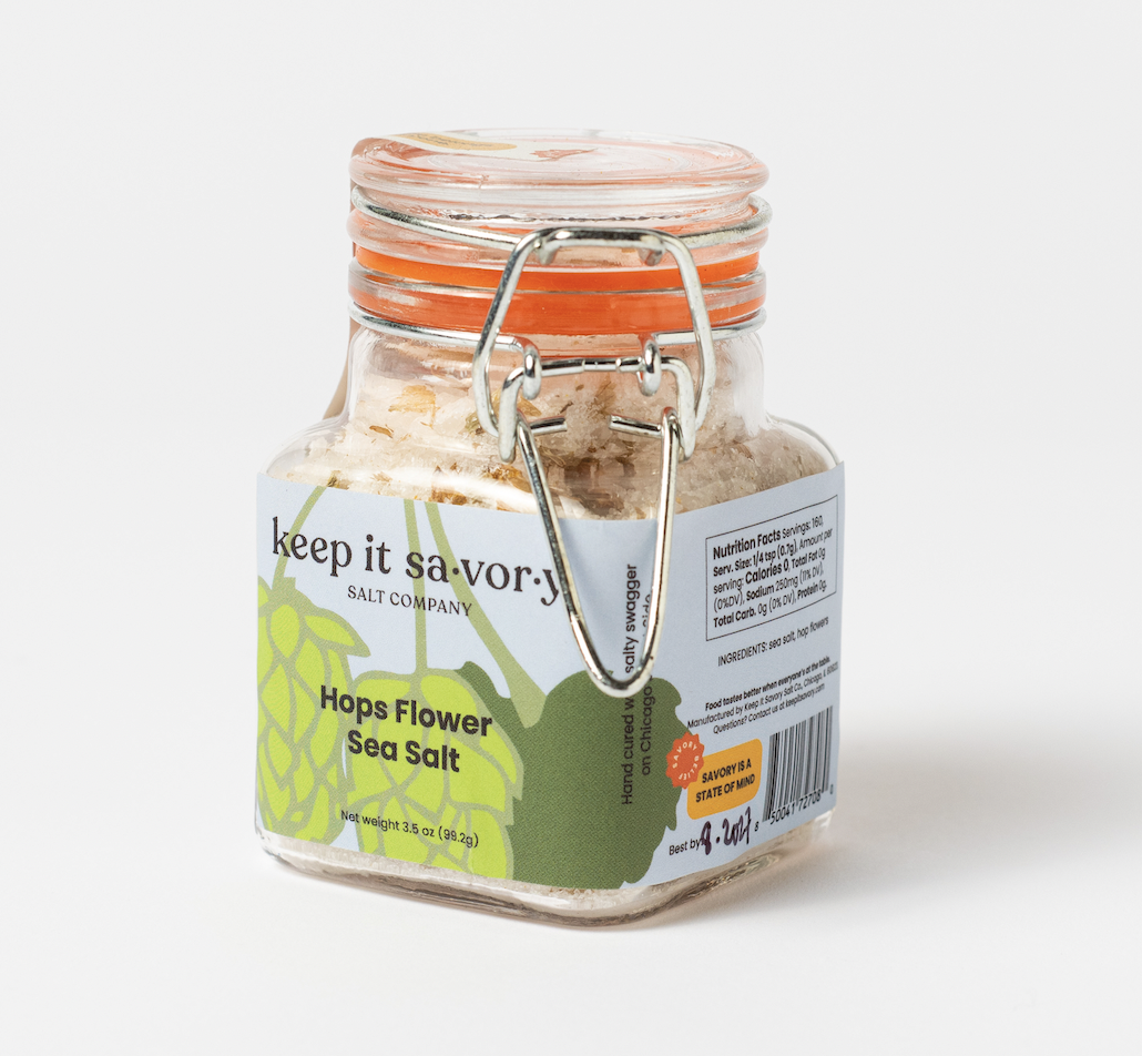 Hops Flower Sea Salt - Press Coverage Ready Product - Press Hook